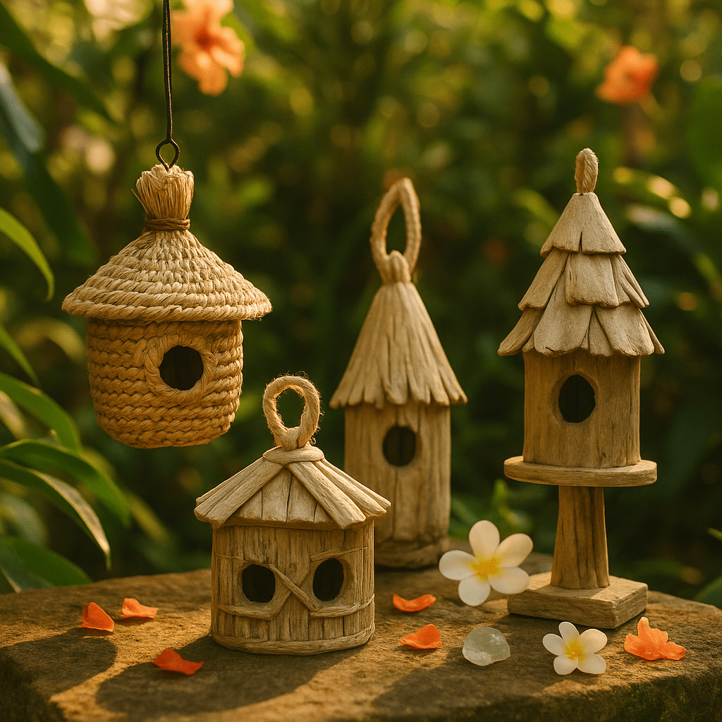 Handcrafted Driftwood Birdboxes Collection - SHAMTAM