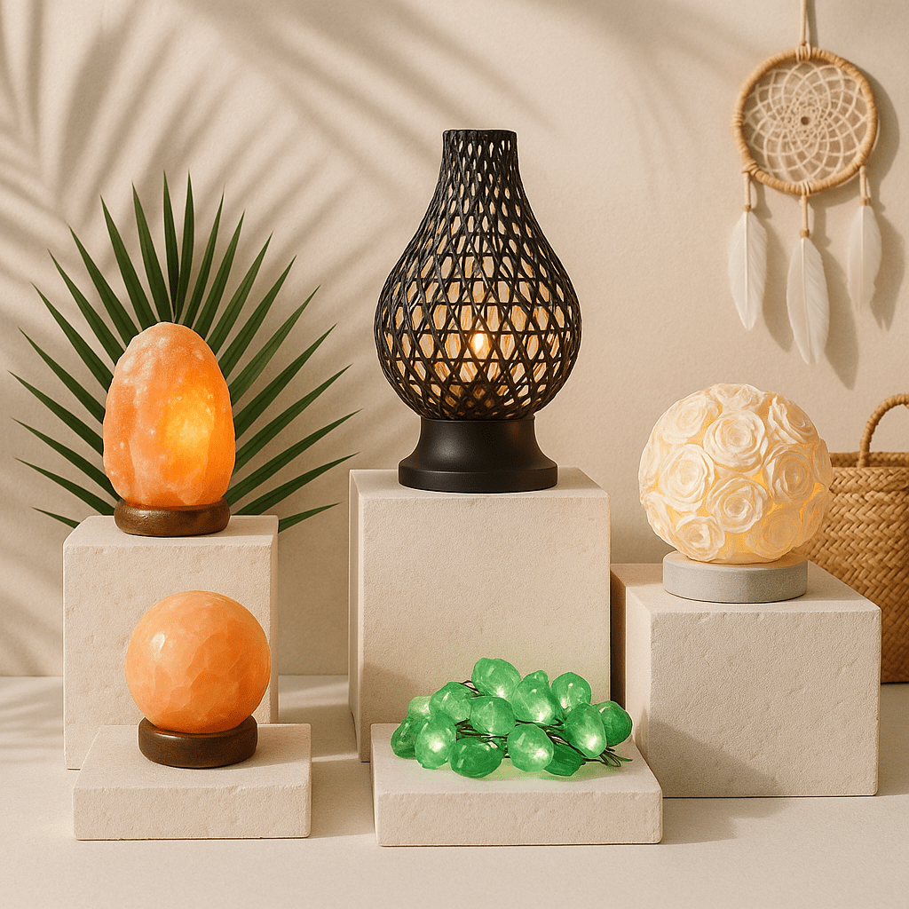 Lamps - Himalayan Salt, Lanterns & Unique Boho Decor Collection