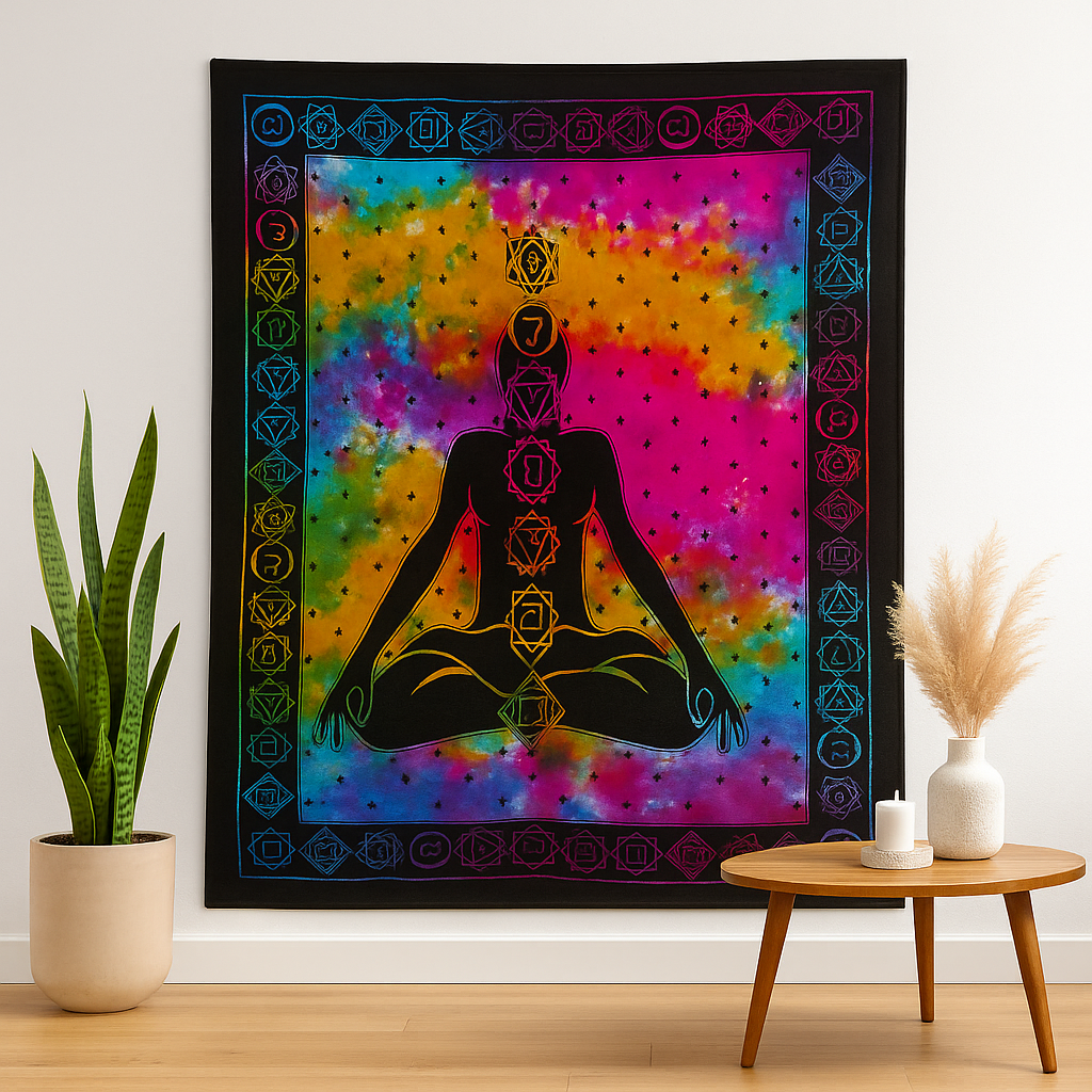 Buddha Wall Art Cotton Chakra - Enhance Your Space | SHAMTAM